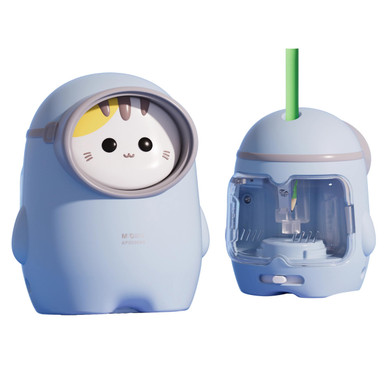 M&G Electric Mini Pencil Sharpener, Portable Pencil Sharpener Cute Cat ...