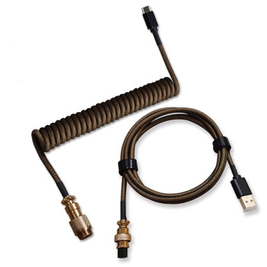 Nysivy Custom Coiled USB C to A Cable with Detachable Double Sleeved ...