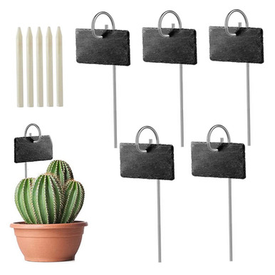 Plant Labels Slate Plants Signal Garden tag Signal with Stakes for ...