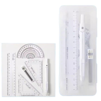 Compass Geometry 6 Pieces Student Math Geometry Tool Set Drawing ...