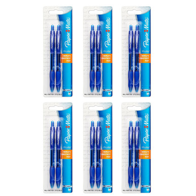 Paper Mate Profile Blue Ballpoint Pen, 2-Count (6-Pack ...