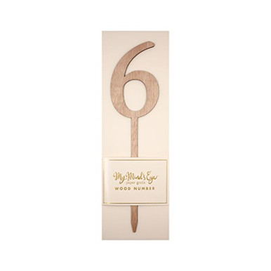 My Mind's Eye - Wooden Number Cake Topper - One Topper Included for ...