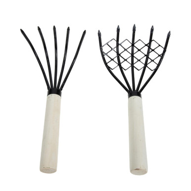 ORFOFE 2pcs 5 Sea ??rake Clamming Hand Rake Dig Seafood Tool Rake ...