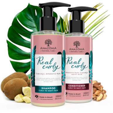 All Natural Curly Shampoo and Conditioner for Women & Men - Curly Hair ...