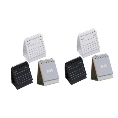 STOBOK 6 Pcs 2020 office calendar for desk mini easel stand standing ...