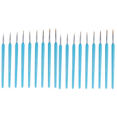 TEHAUX 18 Pcs Paint Brushes Detail Paint Brush Micro Paint Brush Fine ...