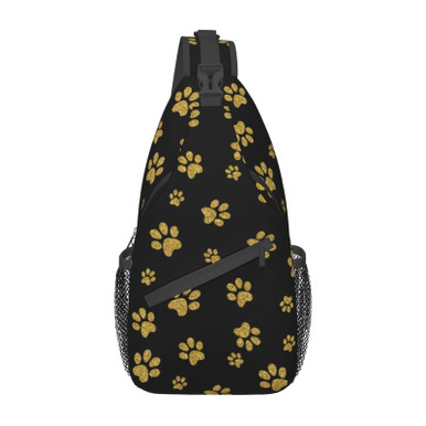 SURERUIM Paw Print Sling Bag Crossbody Shoulder Backpack Dog Paw ...