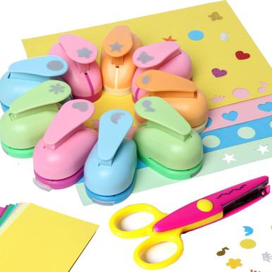 PRENDI 9 Pieces Craft Hole Punch Handmade Paper Punch Set with 20 ...