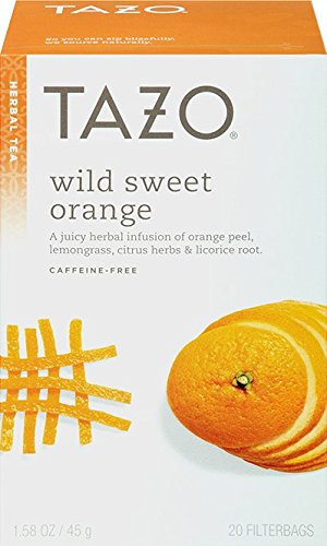 Herbal Infusion Tea-Wild Sweet Orange (Decaf) Tazo Teas 20 Bag ...