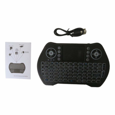 Backlit 2.4GHz Wireless Keyboard Remote Control with Touchpad Mouse ...