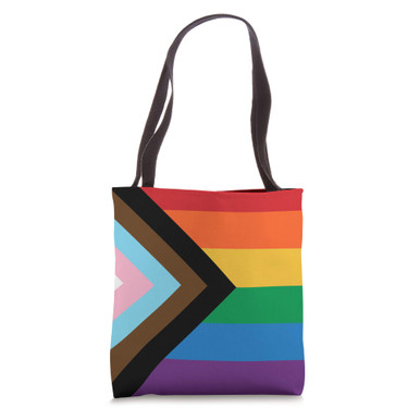 LGBTQ+ Progress Pride Flag Tote Bag - Warehousesoverstock