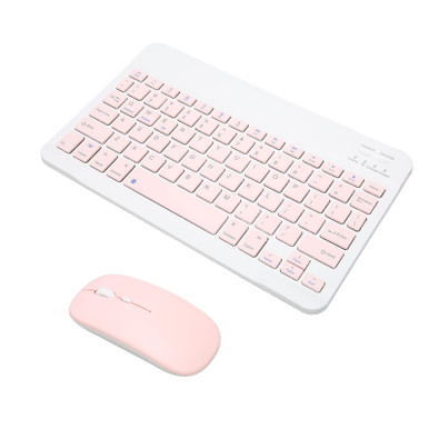 Wireless Keyboard Mouse Combo, 10 Inch Ultra Slim Ergonomic Wireless ...