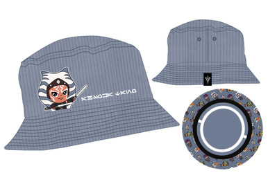 Ahsoka Disney+ Chibi Character Corduroy Bucket Hat Blue ...