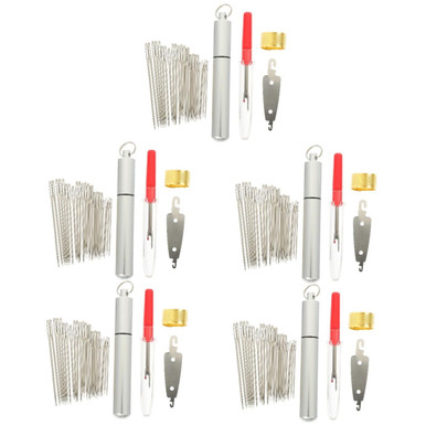 VILLCASE 5 Sets Embroidery Suit Needles Big Eye Hand Sewing Needle ...