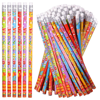 emzrivo Happy Birthday Pencils Wooden Pencils Birthday Party Pencil ...