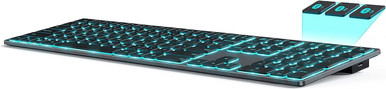 seenda Backlit Wireless Keyboard, Light Up Rechargeable Bluetooth ...
