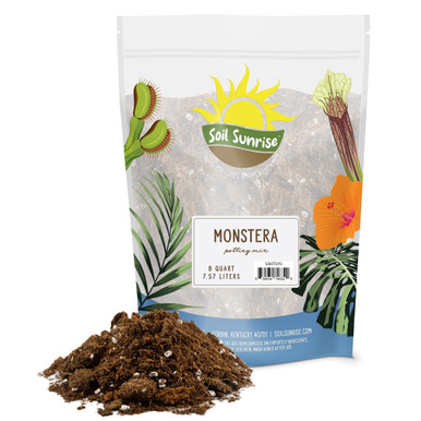 Monstera Houseplant Potting Soil Mix (8 Quarts), Custom Blend for ...
