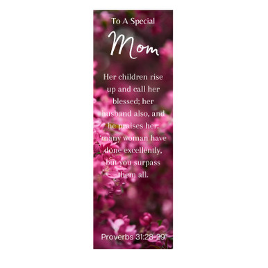 Proverbs 31 Pink Happy Mother's Day to A Special Mom Glossy Full Color ...