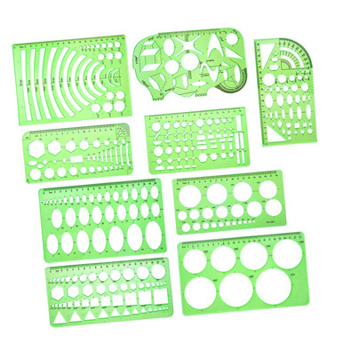 VILLCASE 1 Pcs Template buliding Measuring rulers buliding templates ...