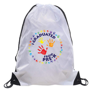 Happy Graduates, I Graduated from Pre-K Handprints Backpack, Graduation ...