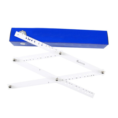 VILLCASE Multi Angle Measuring Ruler Universal Ruler Drawing Ruler ...