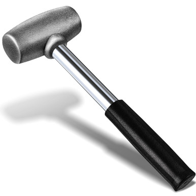 Kanayu 3.8 lb Metal Hammer with Rubber Handle for Knock off Wire Wheel ...