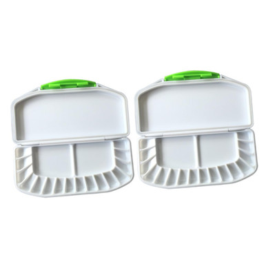 EXCEART 2pcs 16 Plastic Serving Trays Make up pallets Gouache Palette ...