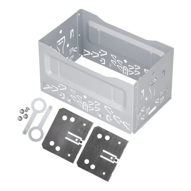 2 Din Universal Radio Frame Aluminum Alloy Stereo Audio Installation ...