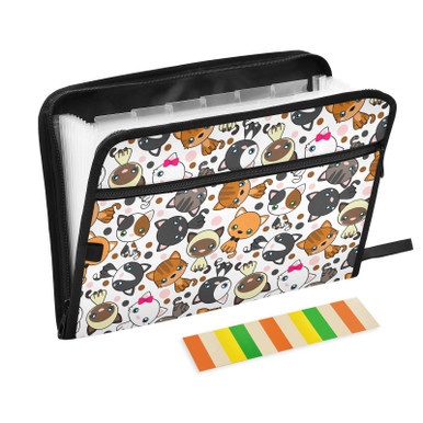 Sletend Expanding File Pocket Folder Organizer Cat Funny Cartoon ...