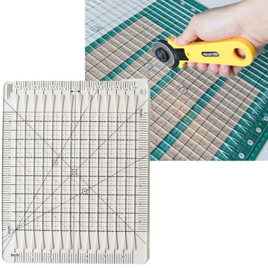 Goush Acrylic Quilting Ruler, Transparent Quilter Square Ruler, Ironing ...
