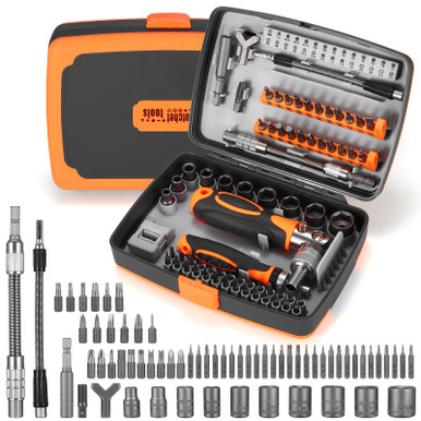 68pcs Screwdriver Bit Set, Ratcheting Screwdriver, Magnetic Screwdriver ...