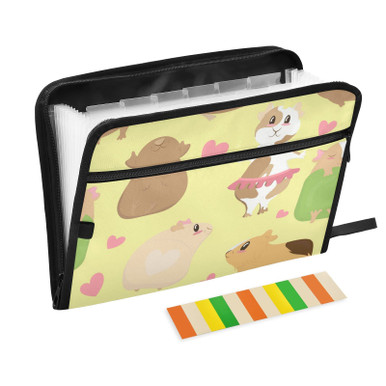 Funny Guinea Pigs 13 Pockets Expanding File Folder with Labels,Hamster ...