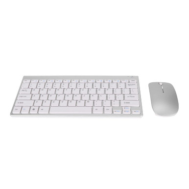 Wireless Keyboard and Mouse Combo, 2.4G Silent Compact USB Mouse ...