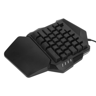 Zunate One Handed Gaming Keyboard,35 Keys RGB Backlight Gaming Keypad ...
