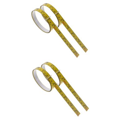 Housoutil 4 Pcs Self-Adhesive Ruler Steel Ruler Drafting Table Metric ...