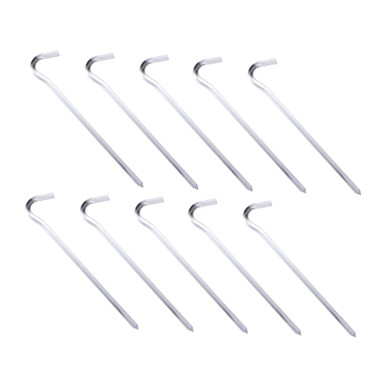 INOOMP 20 Pcs Hexagon Tent Pegs Question Mark Shape Stake Question Mark ...