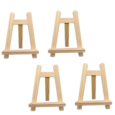IMIKEYA 4pcs Mini Wooden Tabletop Display Easels Photo Frame Bracket ...