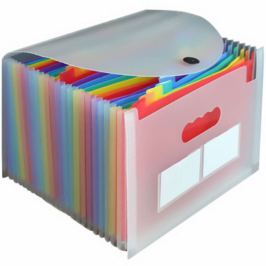 NUOBESTY 24 Organ Folder Expanding File Folder Magazine Rack Desktop ...