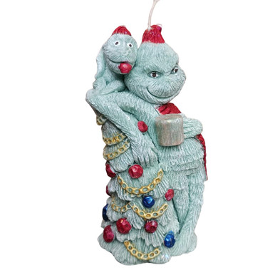Christmas Candle The Grinch, Grinch Candle Christmas Decor - Handmade ...