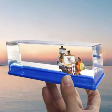 TOKZON Cruise Ship Fluid Drift Bottle, Floating Desk Cruise Ship Toy ...