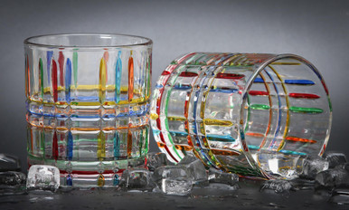 A.F.N.A.L Stained Glass Cup 10 oz. Artisanal Hand Painted 2 Pack ...