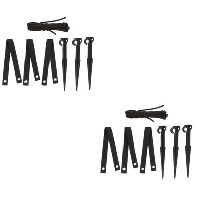 Yardwe 2 Sets Plant Support Anchor Plant Tree Ties Plant Fixing Stakes ...