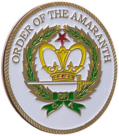 Equinox MR 2" Mini Small Masonic Order of The Amaranth White Background ...