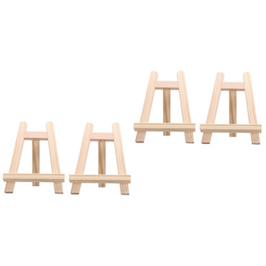 TEHAUX 4 Pcs Mini Desk Calendar Tabletop Easels for Painting Desk ...