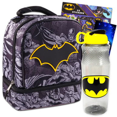 Fast Forward Batman Lunch Box for Boys Set - Batman Lunch Box for Kids ...