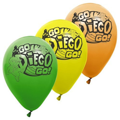 Go Diego Go 11 Latex Balloons 6 pc [Toy] [Toy] - Warehousesoverstock