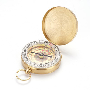 4 Pack Camping Survival Compass Metal Pocket Compass,Glow in The Dark ...