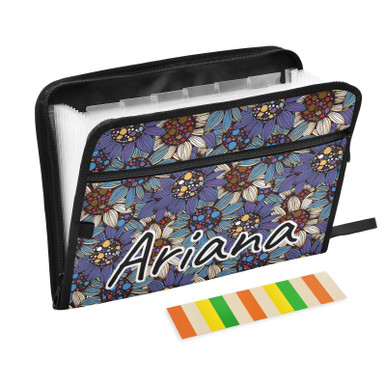 Custom Purple Sunflower Expanding File Folders 13 Pockets Accordion ...
