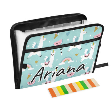 Custom Llama Rainbow Expanding File Folders 13 Pockets Accordion File ...