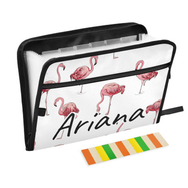 Custom Flamingo Expanding File Folders 13 Pockets Accordion File Folder ...